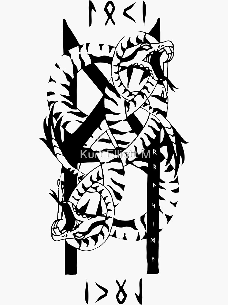 "Loki sigil" Sticker for Sale by KerythM | Redbubble