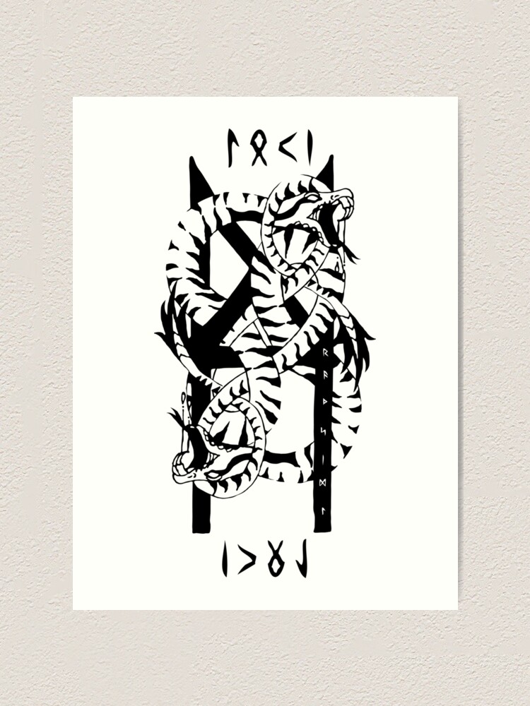 "Loki sigil" Art Print by KerythM | Redbubble