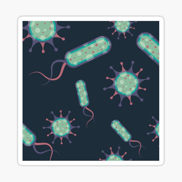 "Bacteria" Sticker for Sale by vectorworks51 | Redbubble
