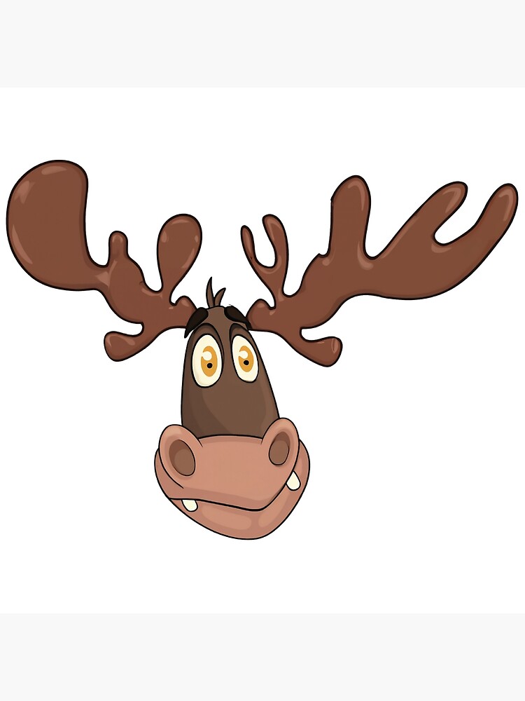 "Wacky Cartoon Moose" Poster for Sale by YegMark | Redbubble