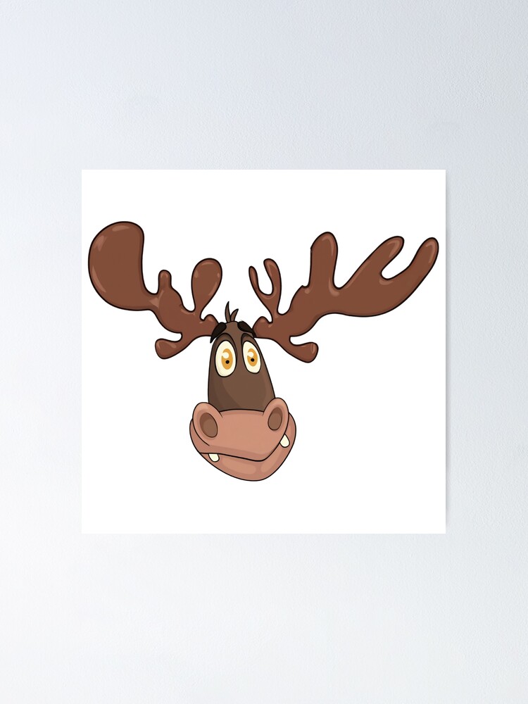 "Wacky Cartoon Moose" Poster for Sale by YegMark | Redbubble