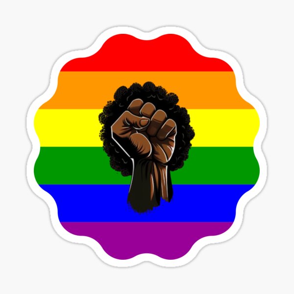 "BLM x LGBT Logo" Sticker for Sale by FrenchBuddyArt | Redbubble