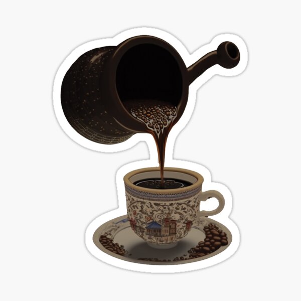 "Arabic qahwa " Sticker for Sale by Sarahthelast | Redbubble