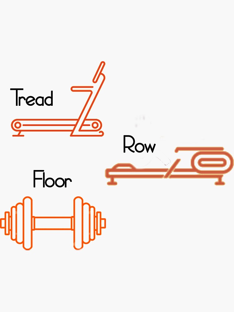 "Run Row Floor" Sticker for Sale by dtrieschock | Redbubble