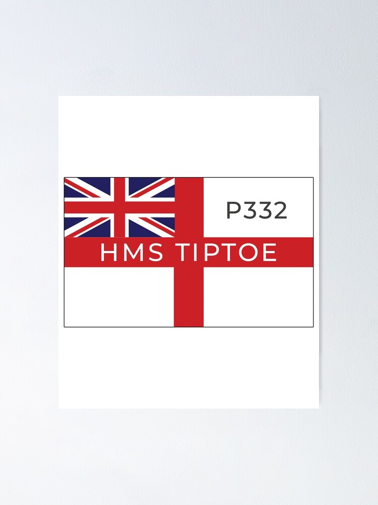 "HMS Tiptoe P332 On British White Ensign - British Navy T Class ...