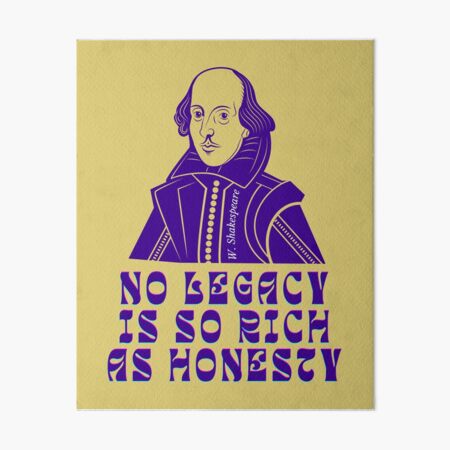 "William Shakespeare face and quote" Art Board Print for Sale by ...