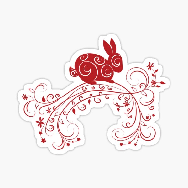 "Year of the Rabbit 2023 - Chinese New Year" Sticker for Sale by ...