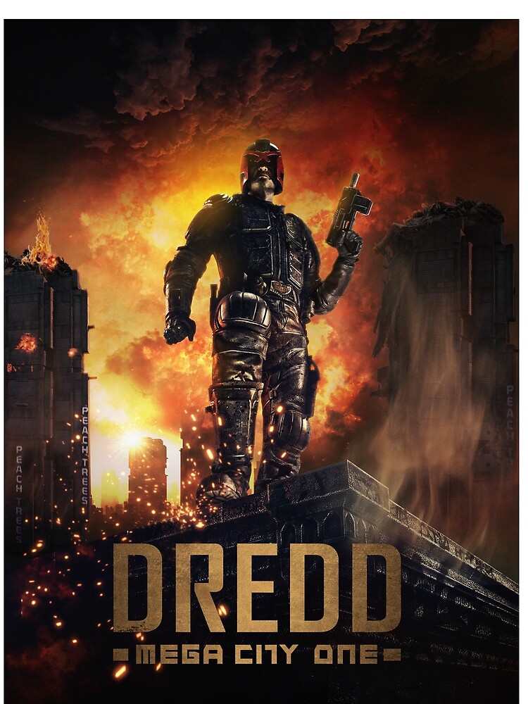 "Mega City One Dredd Poster Poster" Graphic T-Shirt by grievity | Redbubble