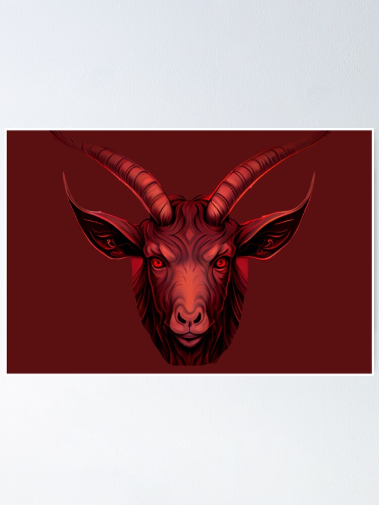 "Evil Goat" Poster for Sale by BaudoinSHOP | Redbubble