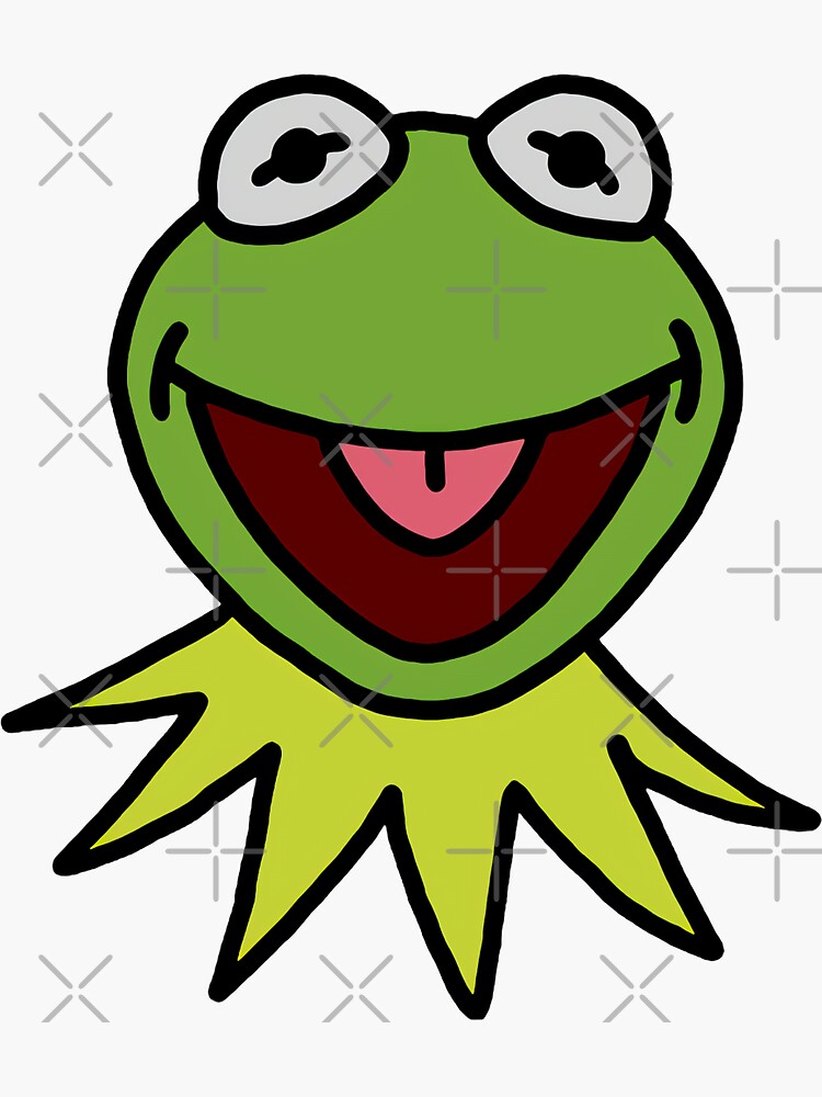 "Kermit The Frog" Sticker for Sale by KalipsoArt | Redbubble