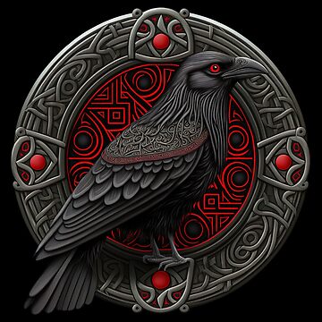 "Viking Raven" Sticker for Sale by Conhuir | Redbubble