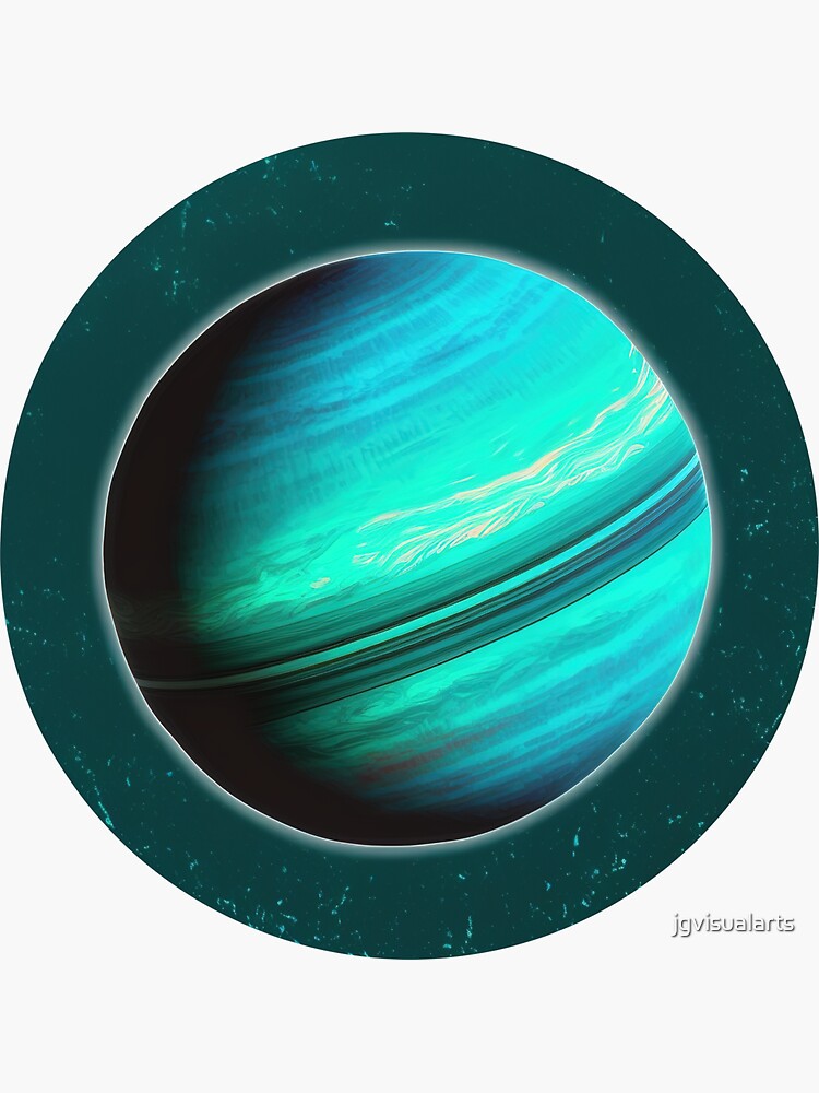 "Uranus: The Blue Planet" Sticker for Sale by jgvisualarts | Redbubble