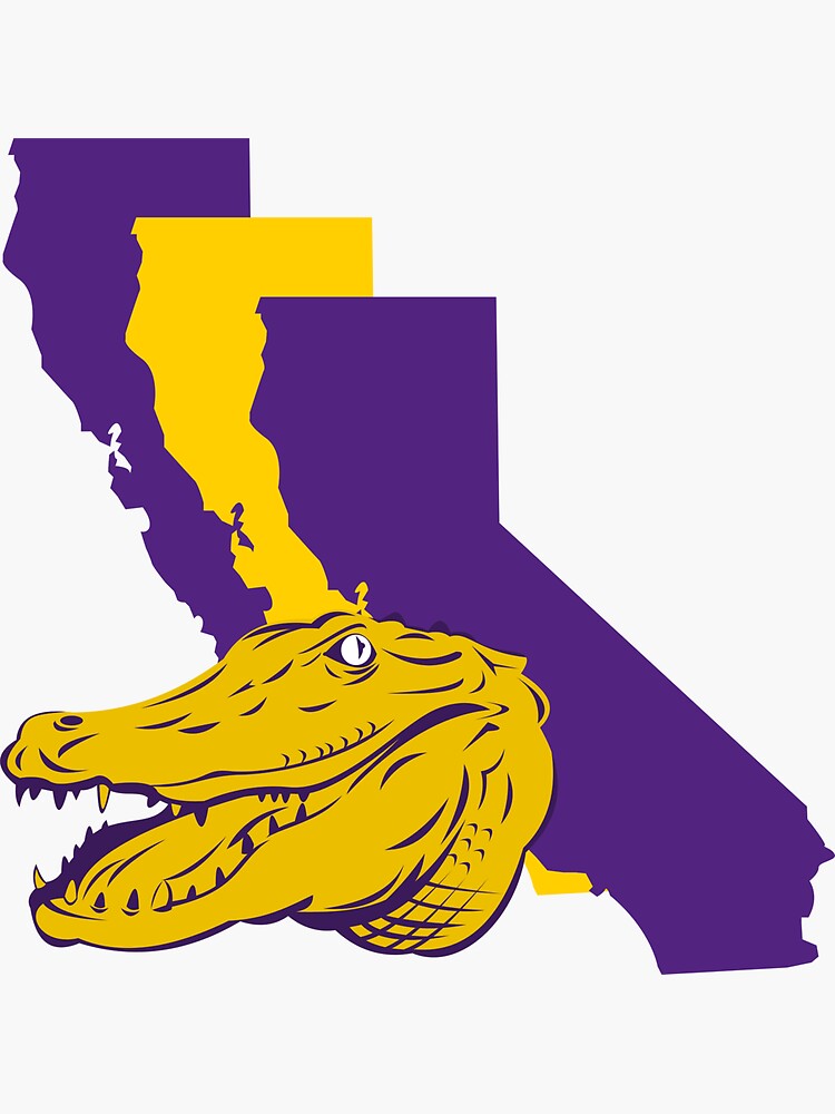 "California Border, Gators" Sticker for Sale by LatterDaze | Redbubble