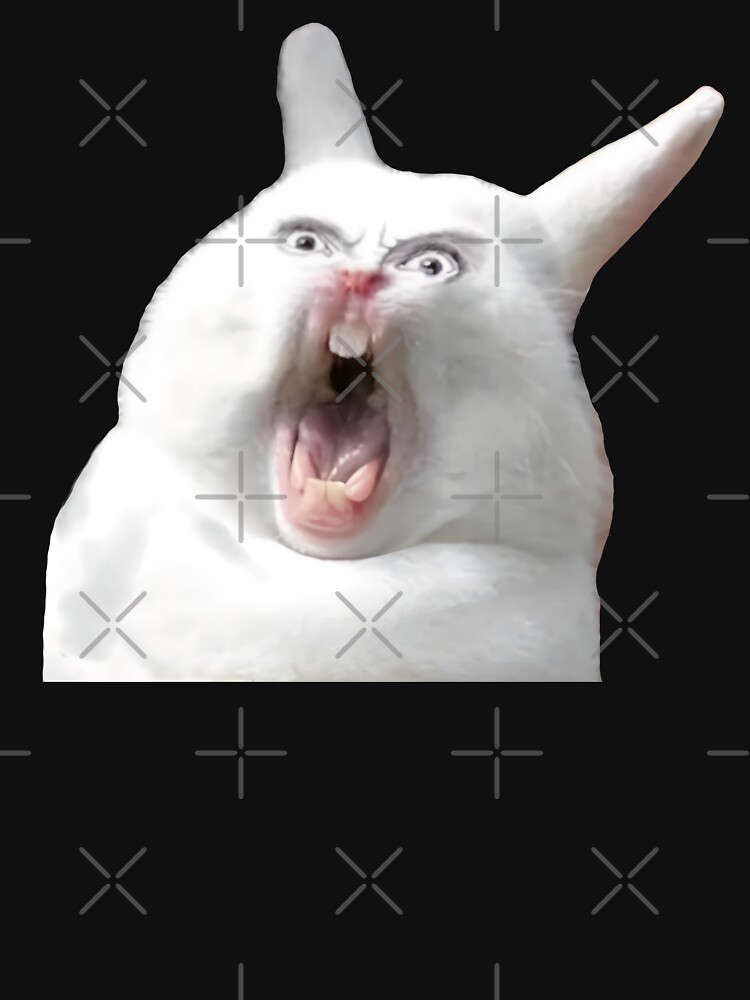 "Silly Angry Bunny Screaming Rabbit Face Funny Meme" T-shirt for Sale ...