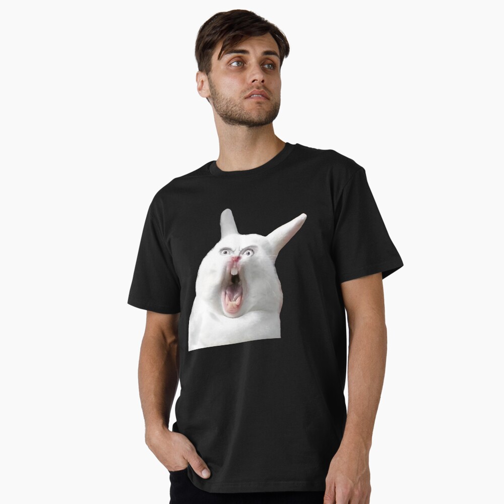 "Silly Angry Bunny Screaming Rabbit Face Funny Meme" Poster for Sale by ...