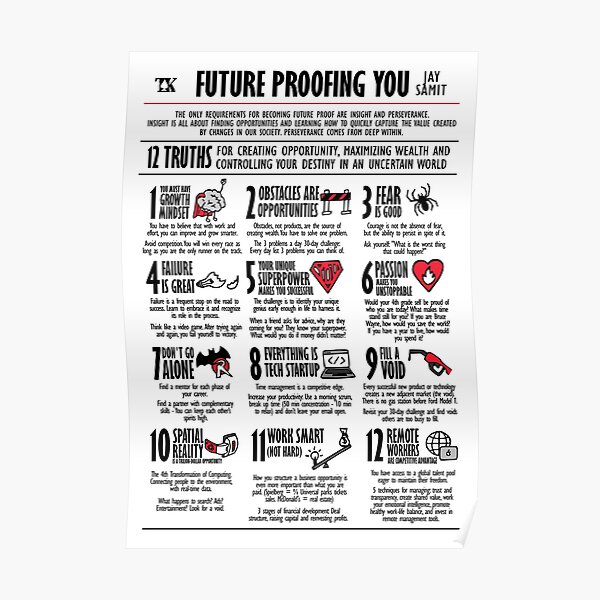 "Visual Book Future Proofing You (Jay Samit)" Poster for Sale by ...