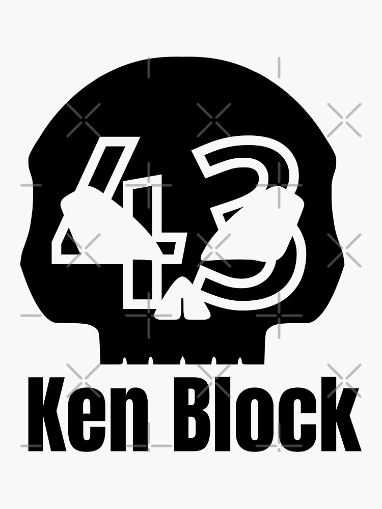 "Ken block rip 43 best design " Sticker for Sale by Uzumaki69 | Redbubble