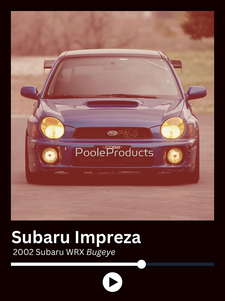 "JDM Subaru Impreza 2002 Subaru WRX bugeye cobb" Sticker for Sale by ...