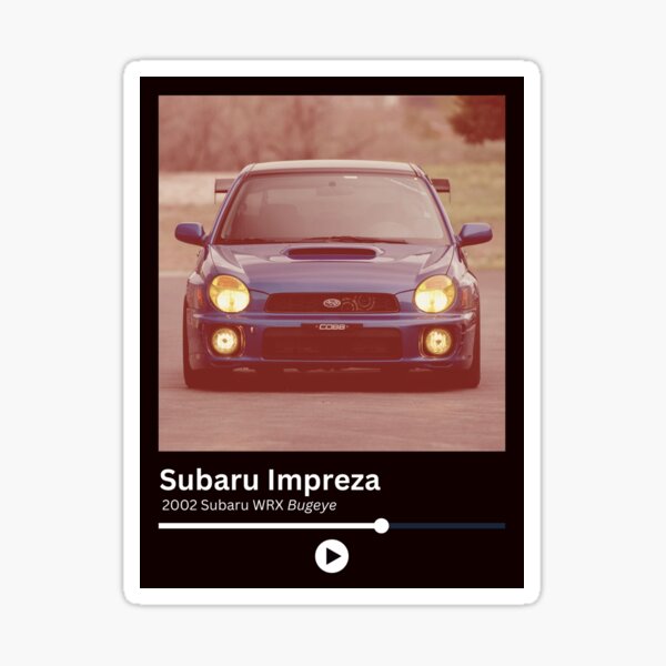 "JDM Subaru Impreza 2002 Subaru WRX bugeye cobb" Sticker for Sale by ...