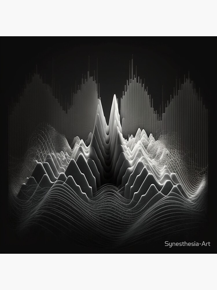 "Soundwaves visualization // A.I Series Art" Sticker for Sale by ...