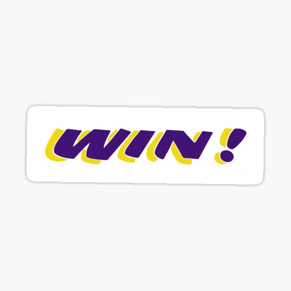 "LSU Win Sticker " Sticker for Sale by jilliangrace10 | Redbubble
