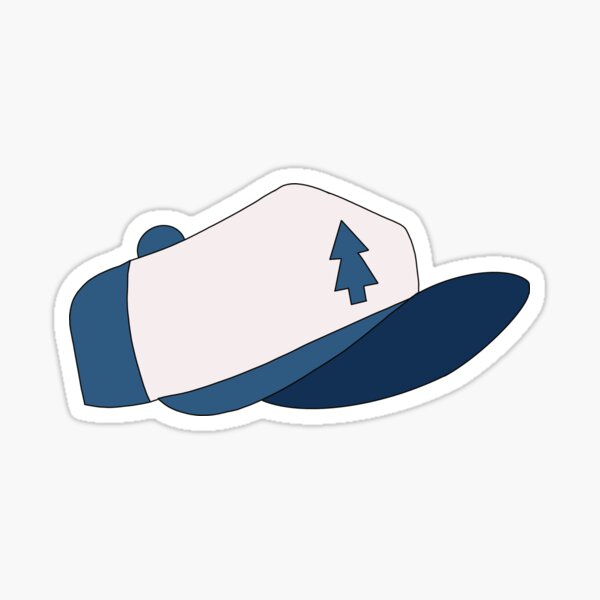 "Dipper pines cap " Sticker for Sale by JJsAdventures | Redbubble