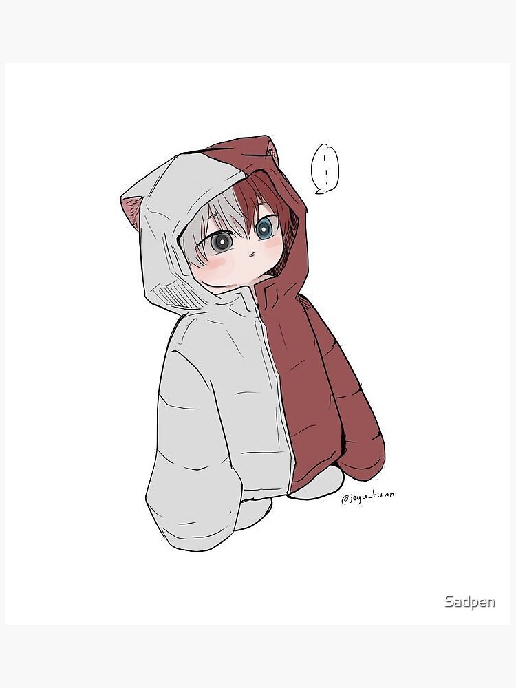 "kawaii Todoroki~Cute anime chibi ,My Hero Academia" Sticker for Sale ...