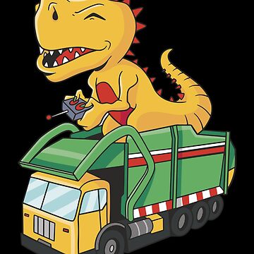 "Garbage Truck T-Rex Loving Boys and Girls T Shirt" Poster for Sale by Hema Thilakaratne | Redbubble