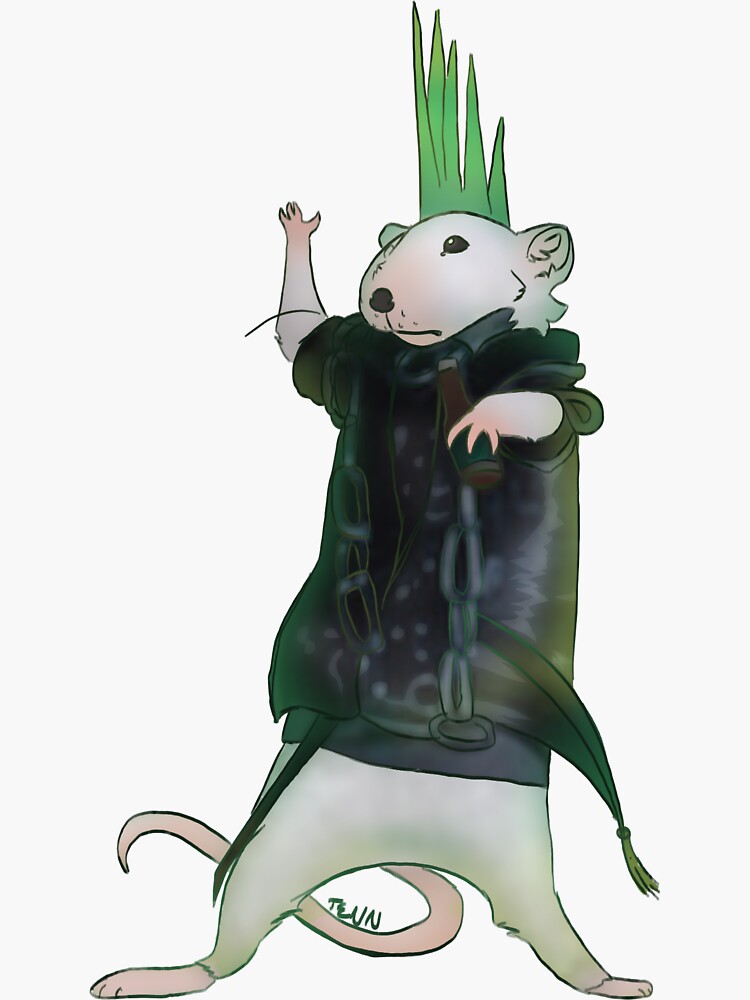 "Punk Rat // Wednesday - Netflix" Sticker for Sale by Gibbous- | Redbubble