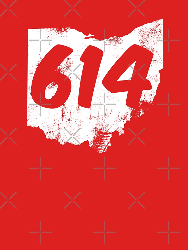"614 Columbus Ohio area code " T-shirt for Sale by sjohnson612 ...