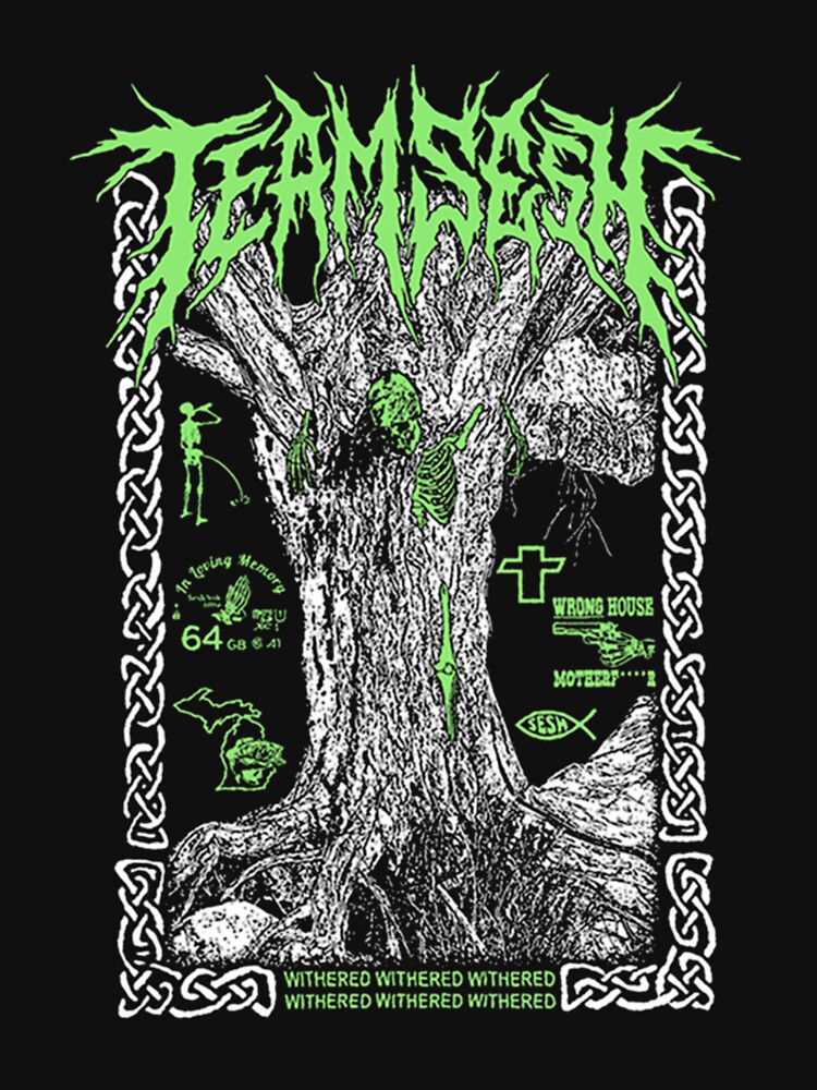 "TEAMSESHBONES WITHERED " T-shirt for Sale by beatrixeslaris ...