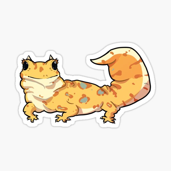 "Chonky Gecko" Sticker for Sale by JustCallMeBlu | Redbubble