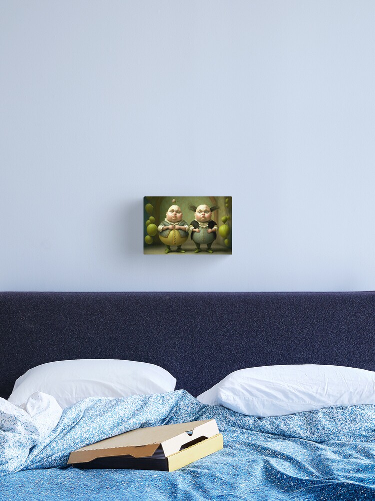 "Tweedledee and Tweedledum - The Alice in Wonderland Collection" Canvas ...