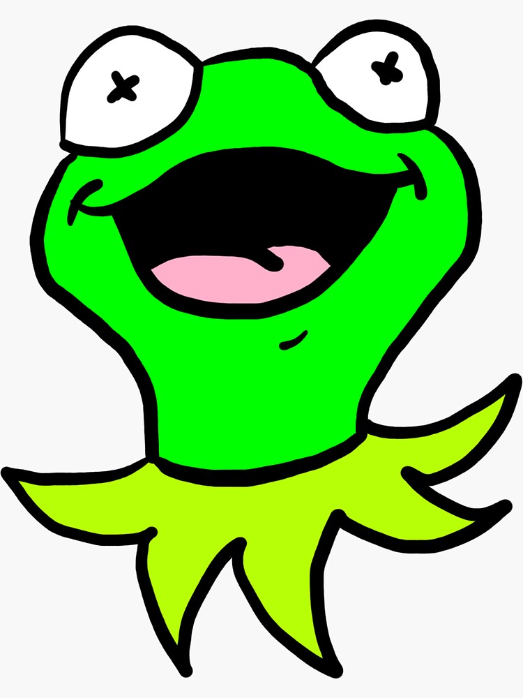 "happy frog" Sticker for Sale by cmxcrunch | Redbubble