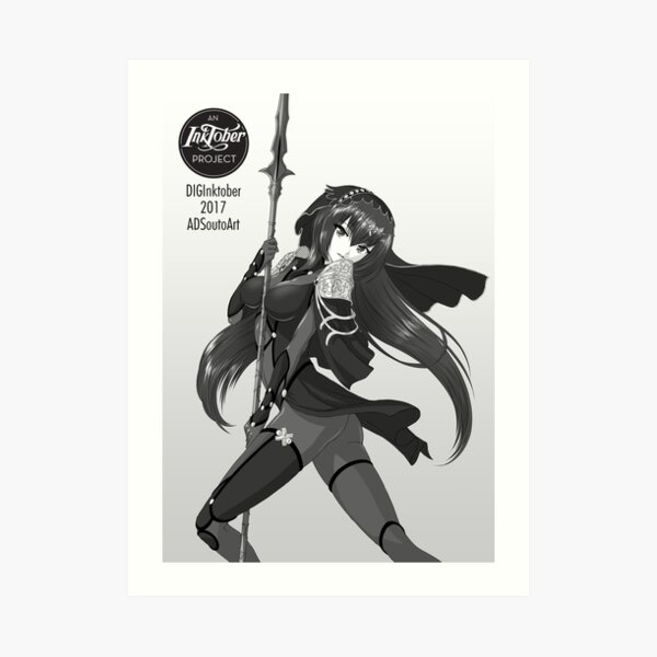 "Scathach" Art Print for Sale by adsoutoart | Redbubble