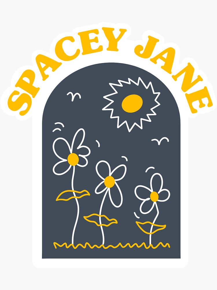 "Spacey Jane" Sticker for Sale by elleshaemiller1 | Redbubble