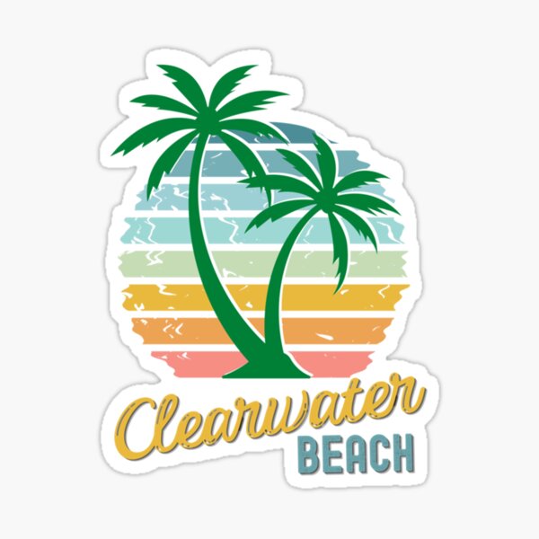"Clearwater Beach, Hola Beaches, Oceans Of Possibilities " Sticker for ...