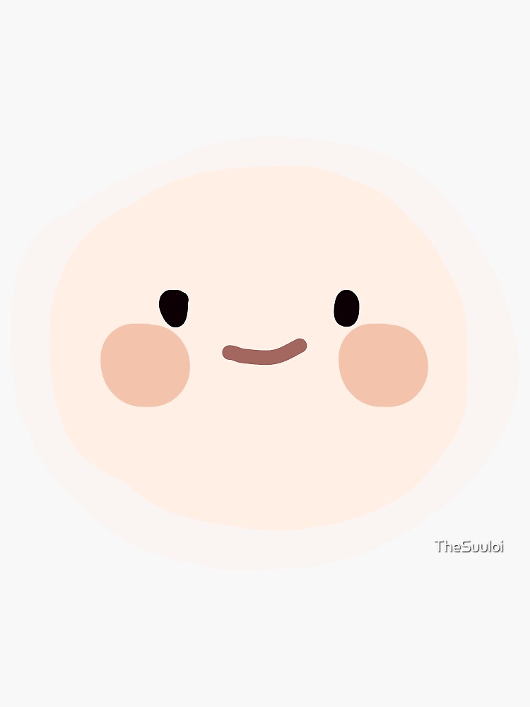 "Cute Kawaii Chibi Face" Sticker for Sale by TheSuuloi | Redbubble