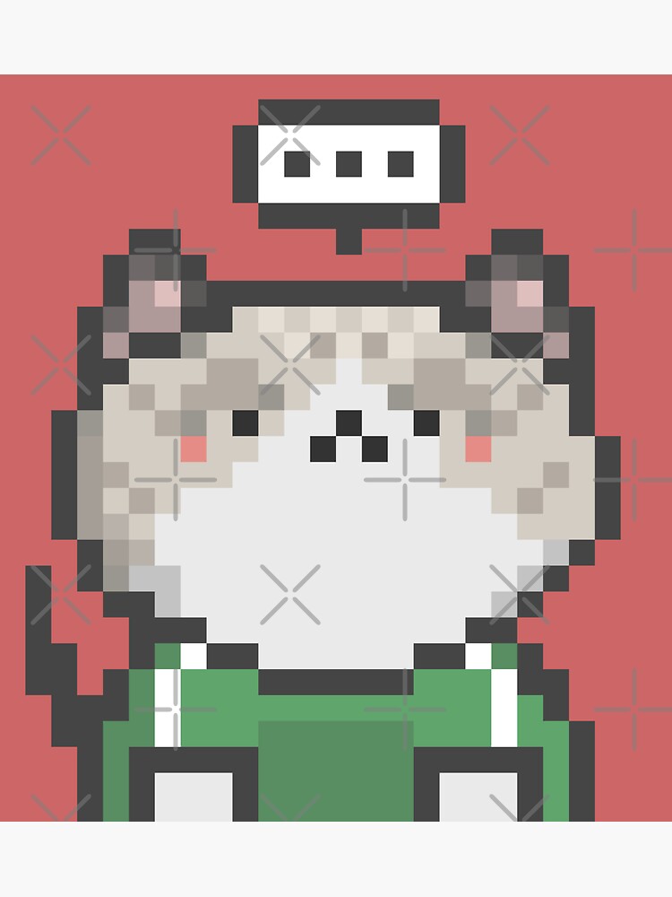 Pegatina «Pixel Ragdoll gato 30» de sosorimaru | Redbubble