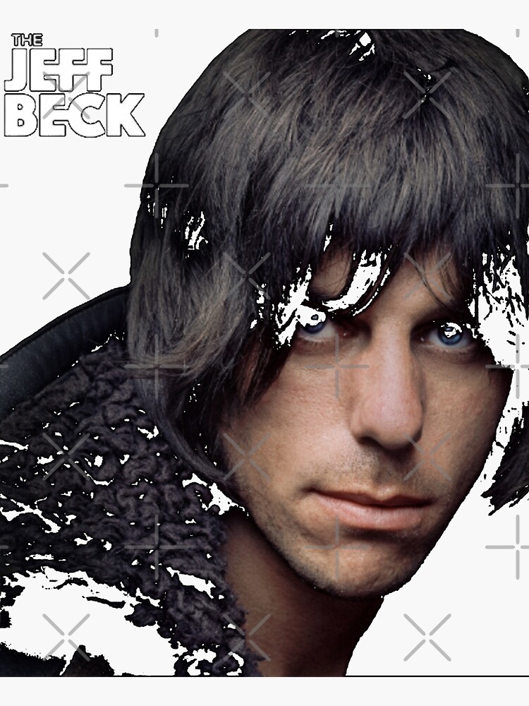 " Jeff Beck" Sticker for Sale by Mikalozan | Redbubble