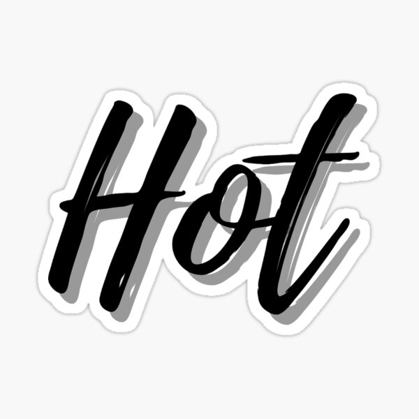 "Hot" Sticker for Sale by Delisosum | Redbubble