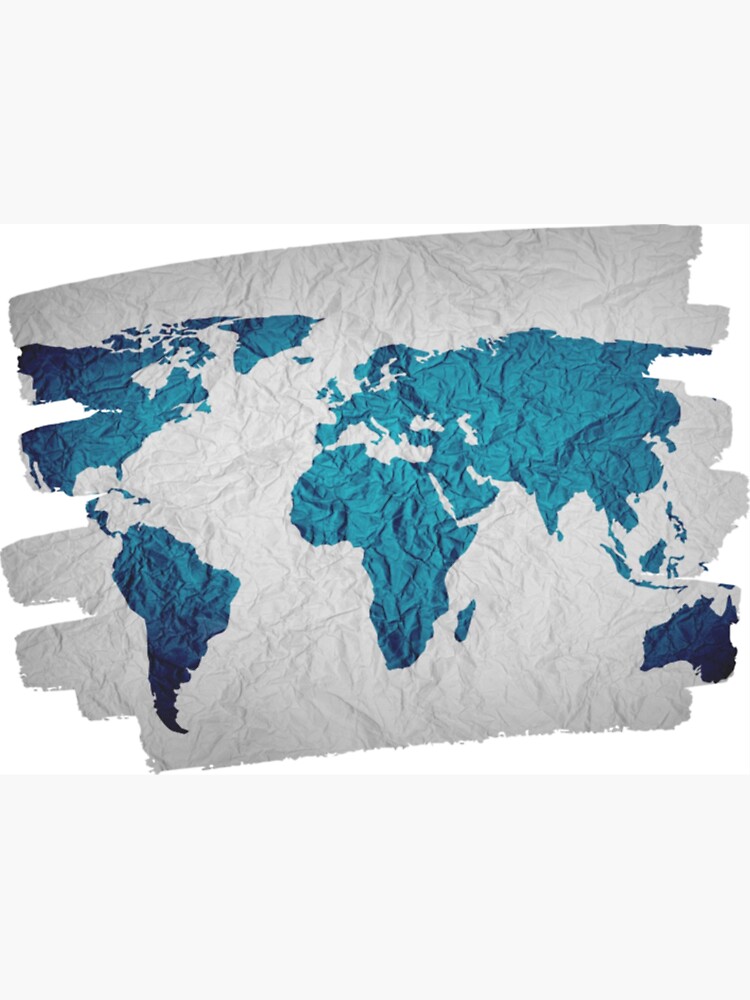 "cute world map " Sticker for Sale by amandarserenas | Redbubble