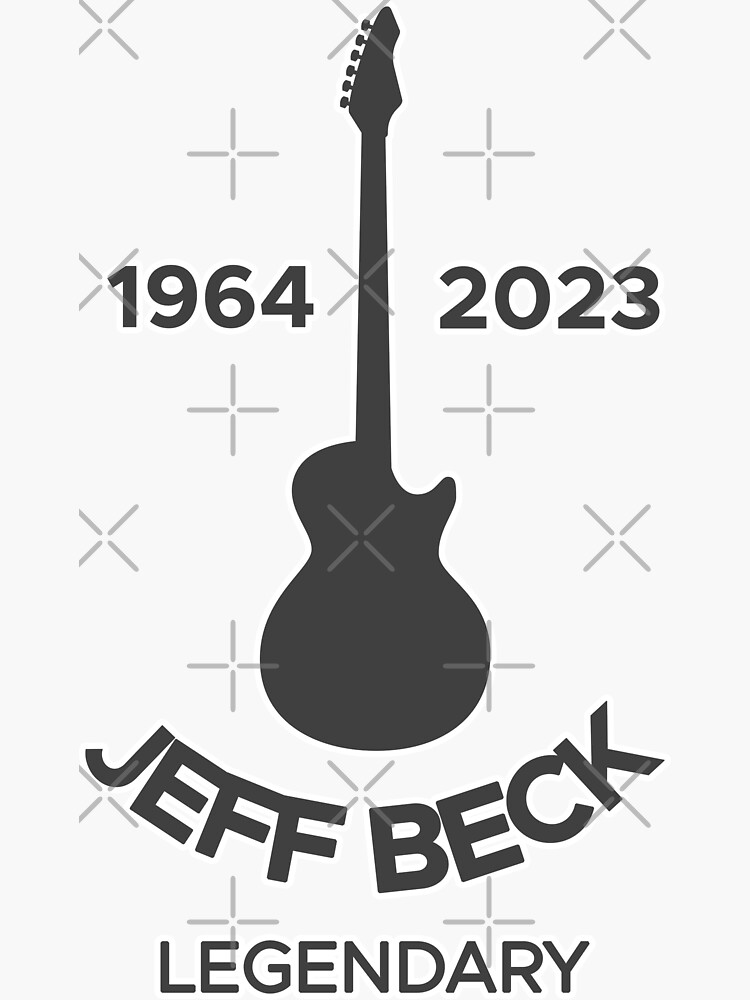 "Jeff Beck" Sticker for Sale by OBEDIER | Redbubble