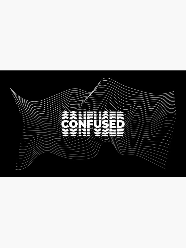"Confused Typography" Sticker for Sale by maarse | Redbubble