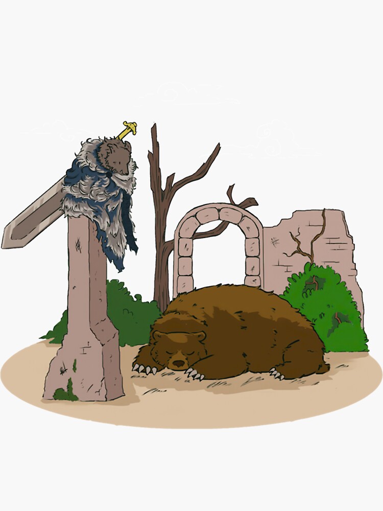 "Blaidd The Half Wolf And Bear " Sticker for Sale by TropiStyles ...