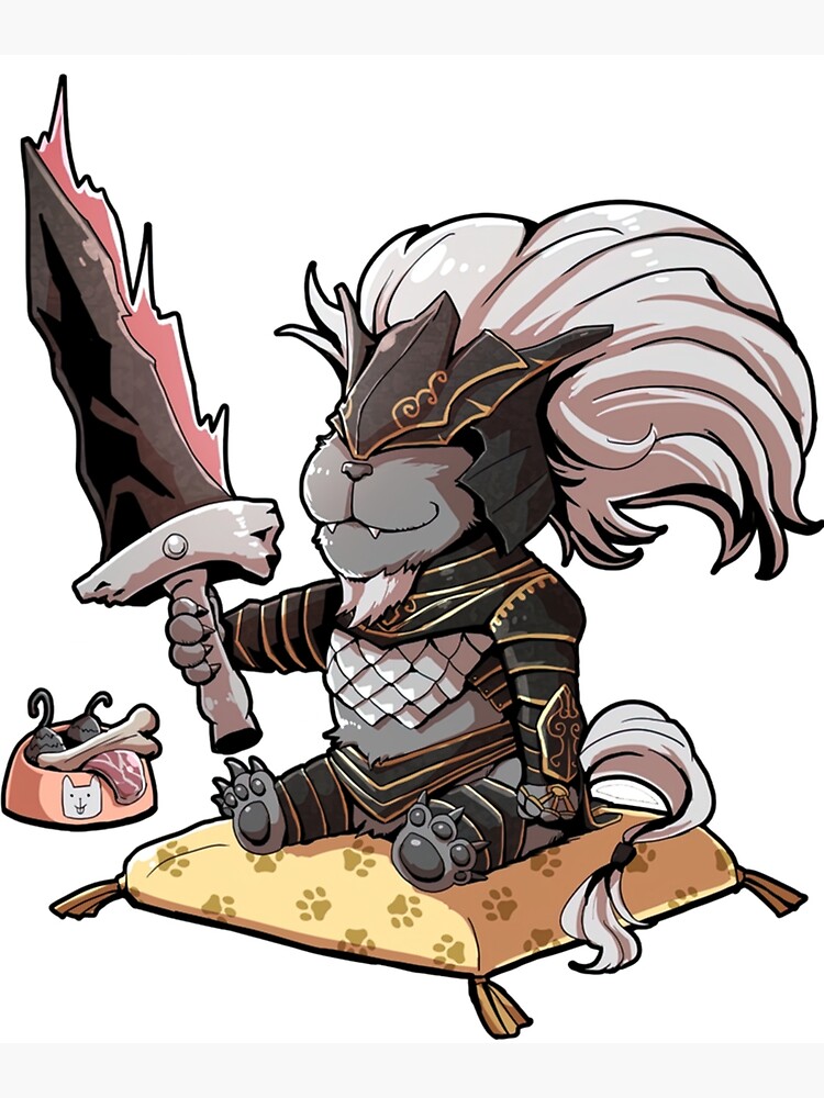 "Elden Ring Chibi Maliketh the Black Blade " Poster for Sale by ...