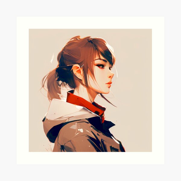 "cute anime girl 14" Art Print for Sale by anime-apparel5u | Redbubble