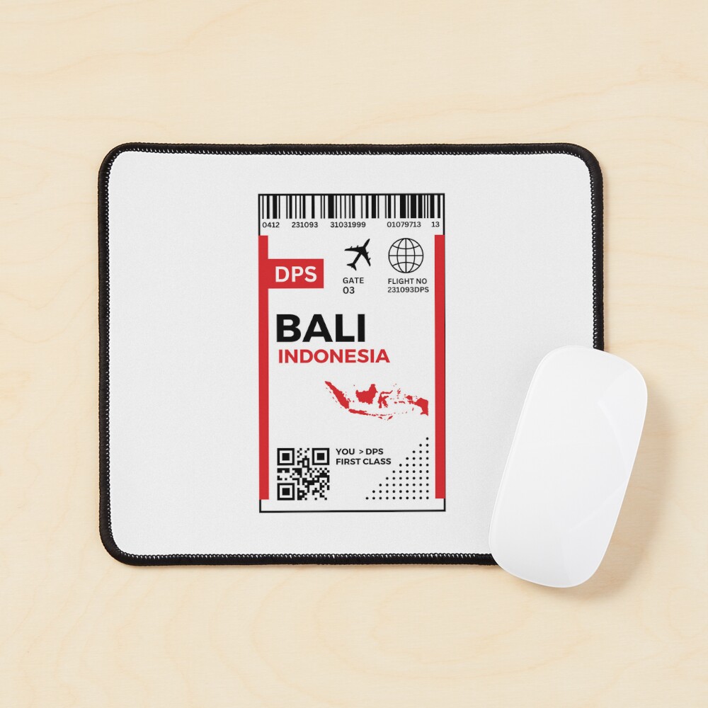 "Bali Flight Ticket Boarding Pass Travel" Poster for Sale by Pradnya ...