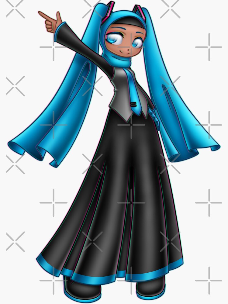 "Vocaloid - Hatsune Miku (2B)" Sticker for Sale by kaypanicarts | Redbubble