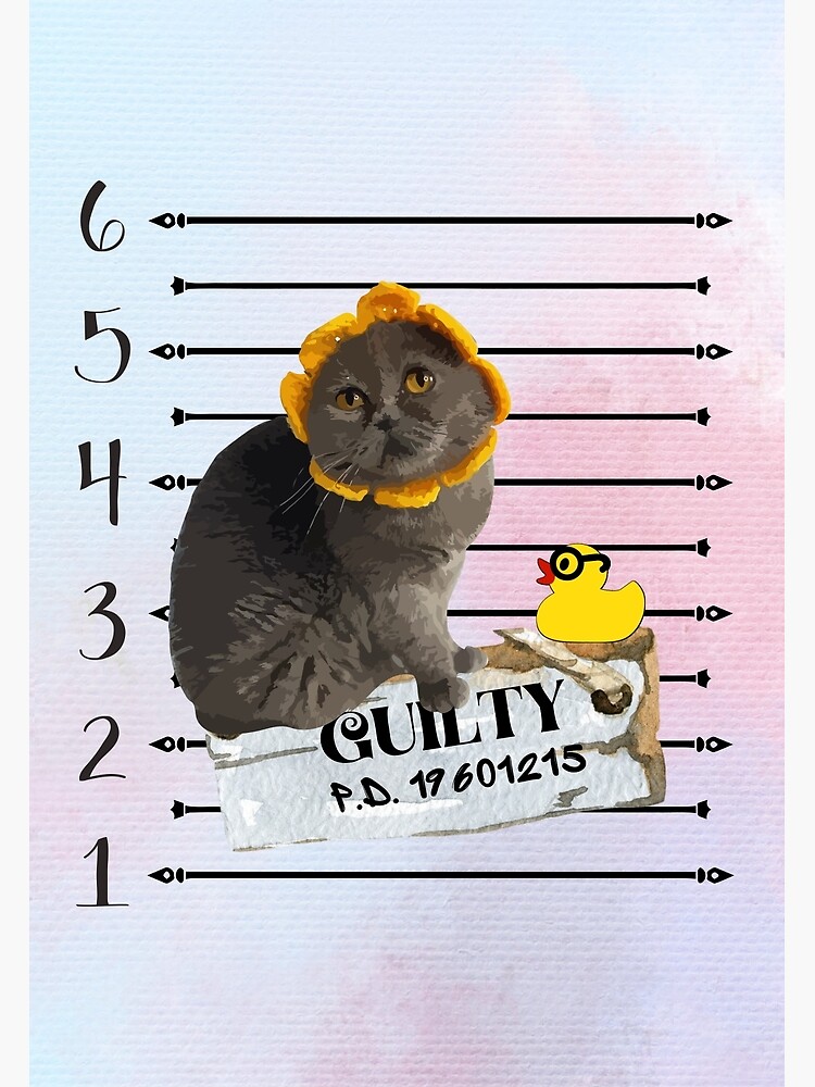 "My beautiful Russian Blue is guilty" Poster for Sale by Bellemolly ...